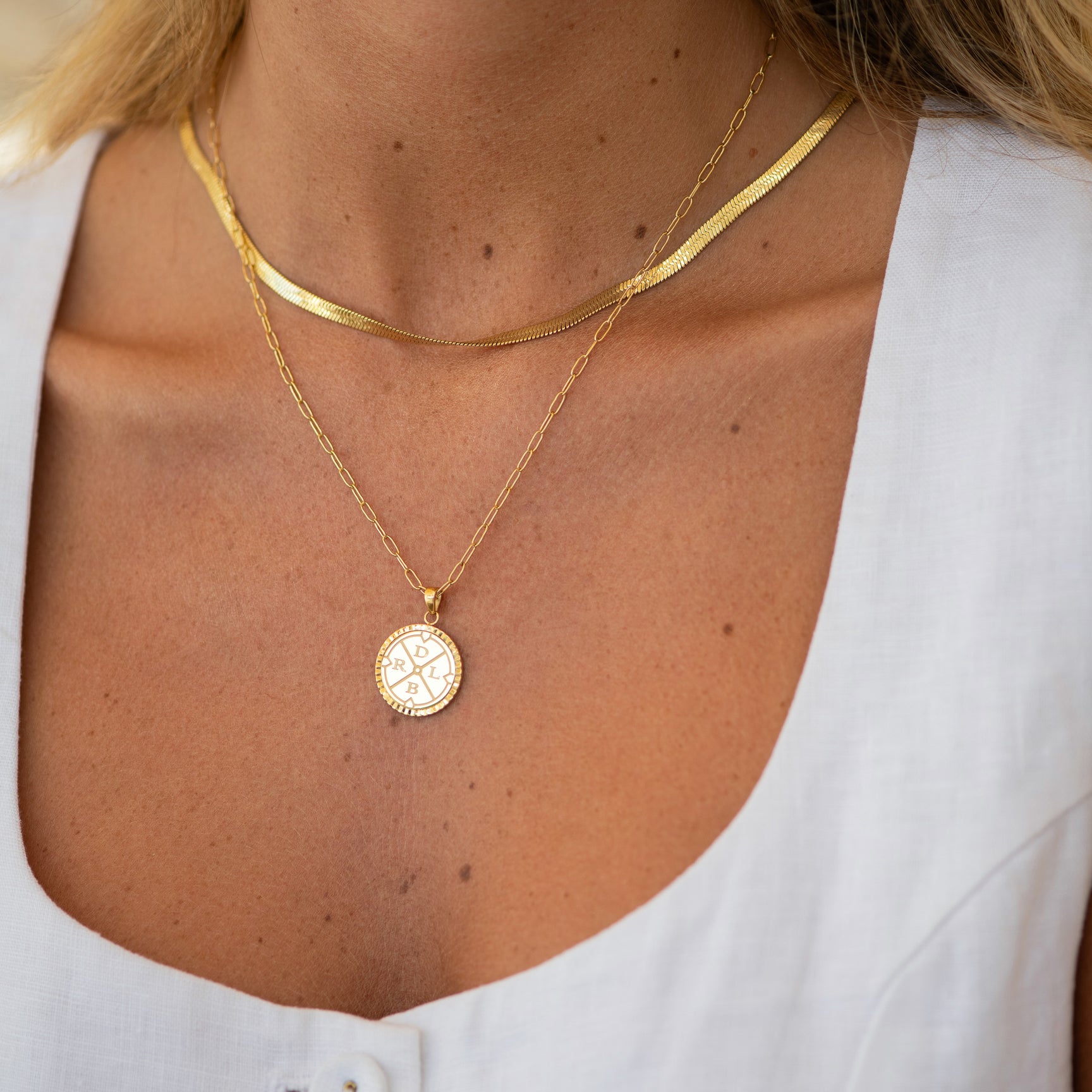 Engravable Compass Necklace – D.Louise Jewelry USA